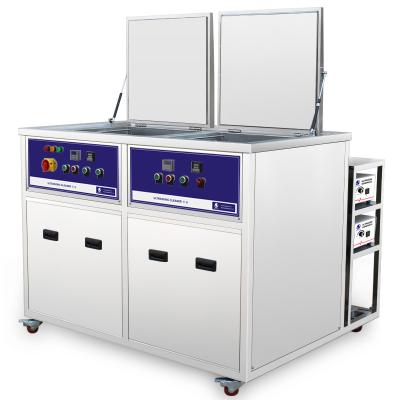 China 40KHz 135L Dual Tank Industrial Ultrasonic Cleaner with Cleaning and Rinsing Functions for sale