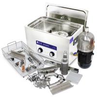 China Mechanical Benchtop Ultrasonic Cleaner Heated 30L Ultrasound Bath 60W for sale