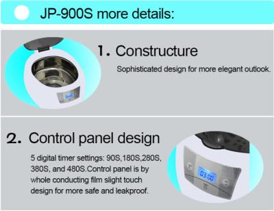 China Skymen JP-900S 750ml Ultrasonic Jewelry Cleaner 35W 42KHz for Household Store for sale
