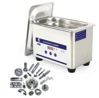 China 40kHz 2L Tabletop Ultrasonic Auto Parts Cleaner with Digital Heater Timer 60W for sale