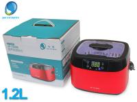 China Skymen JP-1200B 1.2L Digital Ultrasonic Jewelry Cleaner 40kHz Red FCC CE for sale
