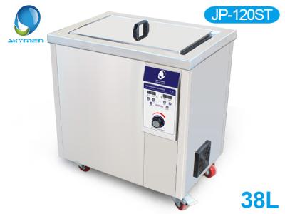 China Dual Frequency 28kHz 40kHz Heated Ultrasonic Cleaner 38L Industrial Power Adjustable for sale