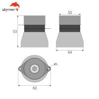 China Piezoelectric Ultrasonic Transducer Probe 25kHz 40kHz 50W 60W 100W 120W for Cleaning for sale