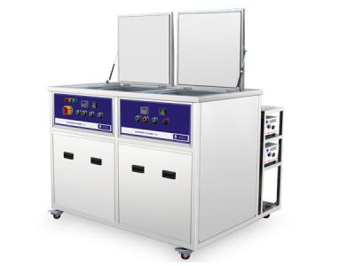 China 28/40kHz Dual Tank Ultrasonic Glass Cleaner 77L Each Cleaning and Drying Tank for sale