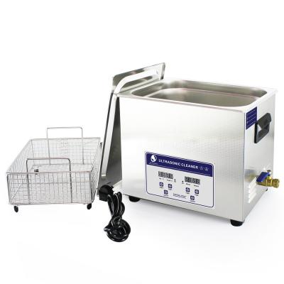 China Skymen Benchtop Ultrasonic Cleaner 10.8L 240W 40kHz for Jewelry Optical Lens Diesel Filter for sale