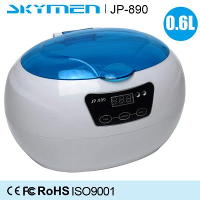 China Digital Timer Jewelry Ultrasonic Cleaning Machine 0.6L 35W Ultrasonic Bath Cleaner for sale