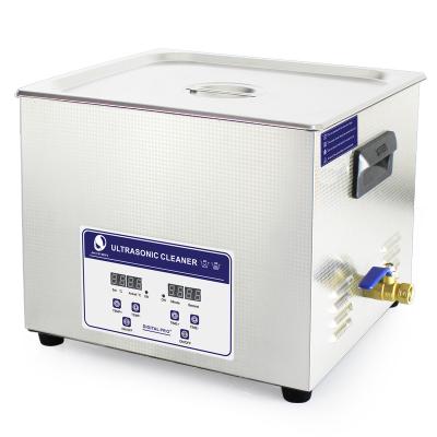 China 15L 360W Adjustable Heater Benchtop Ultrasonic Cleaner 40KHz Stainless Steel for sale