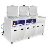 China Three Tank Industrial Ultrasonic Cleaning System 7200W 960L Washing Rinsing Drying for sale