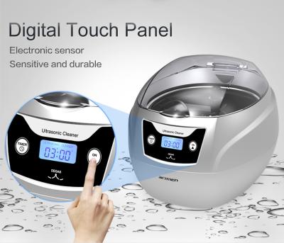 China 750ml Portable Household Ultrasonic Cleaner 35W 42kHz Touch Control for Jewelry Watches for sale