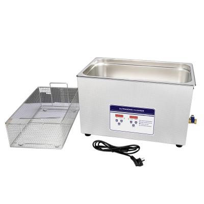 China 30L 304 Stainless Steel Benchtop Ultrasonic Cleaner 600W Adjustable Power with Bottom Drainage for sale