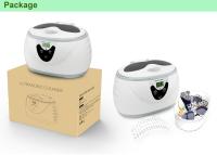 China 0.6L Mini Ultrasonic Cleaner 42kHz Digital Timer Eyeglass Jewelry Cleaner 30W for sale