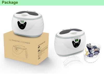 China 0.6L Mini Ultrasonic Cleaner 42kHz Digital Timer Eyeglass Jewelry Cleaner 30W for sale