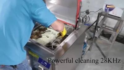 China 53L 900W Industrial Ultrasonic Cleaner 380V 3 Phase Stainless Steel Tank for Medical Lab for sale
