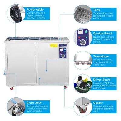 China Skymen Industrial Ultrasonic Parts Washer 360L 3600W Engine DPF Filter Cleaner for sale