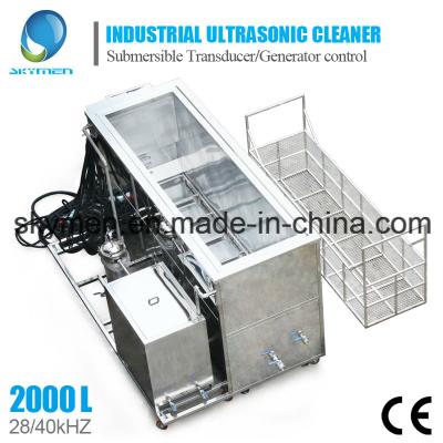 China Skymen 28kHz 360L Ultrasonic Crankshaft Engine Cylinder Parts Wash Machine for sale