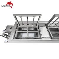 China Skymen Dual Stage Ultrasonic Cleaning Machine with Roller 600mm Industrial Cleaner for sale