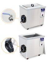 China Skymen 38L Industrial Ultrasonic Cleaner 40kHz 600W for Auto Parts Engine Grease Rust Removal for sale