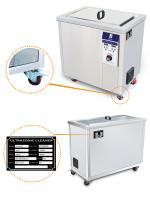 China Skymen 38L Industrial Ultrasonic Cleaner 40kHz 600W for Auto Parts Engine Grease Rust Removal for sale