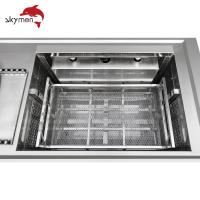 China Skymen Dual Stage Ultrasonic Cleaning Machine with Roller 600mm Industrial Cleaner for sale