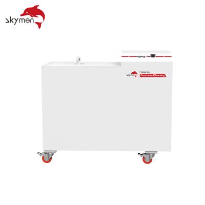 China PP Single Tank Ultrasonic Cleaner for Strong Acid & Alkali Resistant Chemical Cleaning for sale