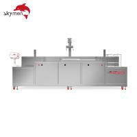 China 4-Tank Automatic Ultrasonic Cleaning System for Precision Parts with PLC Robotic Arm, Heating, Filtration & Drying for sale