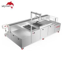 China 4-Tank Automatic Ultrasonic Cleaning System for Precision Parts with PLC Robotic Arm, Heating, Filtration & Drying for sale
