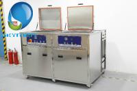 China 360L Dual Tank Industrial Ultrasonic Parts Cleaner 28/40KHz 7200W for Turbine Fuel Nozzle for sale