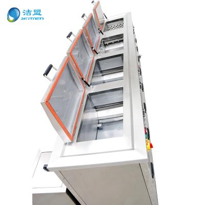 China AISI304 Stainless Steel Four Stage Industrial Ultrasonic Parts Cleaner 38L 600W for sale