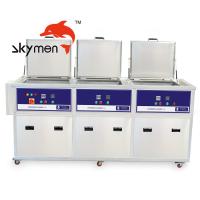 China Industrial Ultrasonic Cleaner 3 Tanks 360L 28kHz 40kHz Cleaning Rinsing Drying for sale