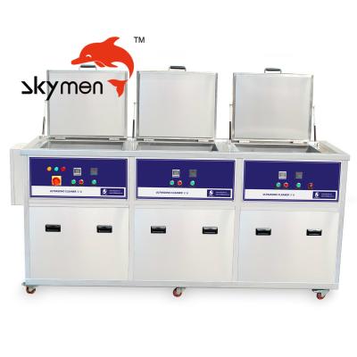 China Industrial Ultrasonic Cleaner 3 Tanks 360L 28kHz 40kHz Cleaning Rinsing Drying for sale