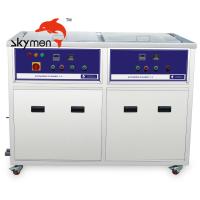 China Double Tank Ultrasonic Parts Washer 3600W 360L Cleaning Drying Rinsing Oil Filter for sale