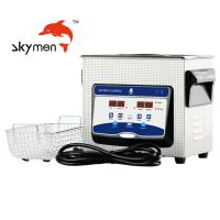 China Stainless Steel Ultrasonic Cleaner 3L 40kHz 120W Digital Timer Heated for sale