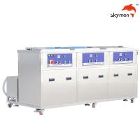 China Industrial Ultrasonic Cleaner 100L 3-Tank System 28/40KHz for Engine Parts for sale