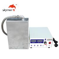 China FCC Submersible Ultrasonic Transducer Box 1500W with 30 Transducers for Automotive Oxygen Sensor Cleaning for sale