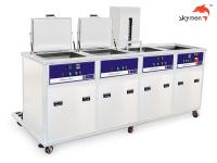 China 4 Tank 77L Ultrasonic Cleaning Machine 28/40KHz 1200W Industrial Parts Washer for sale