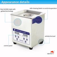 China 60W 2L Ultrasonic Cleaner 40KHz SUS304 Tank for Jewelry Diamond Gold Silver for sale