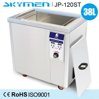 China 38L SUS304 Industrial Ultrasonic Cleaner 600W with Casters for Auto Parts for sale