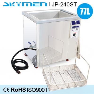 China Industrial Ultrasonic Cleaner 77L 1200W 3000W Heating Stainless Steel Tank for sale