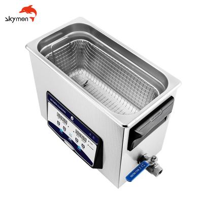 China 6.5L Dental Ultrasonic Cleaner 40KHz Stainless Steel Basket with Drain Valve for sale