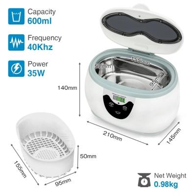 China SUS304 2.5L 120W Digital Ultrasonic Cleaner for Jewelry Eyeglasses CE FCC for sale