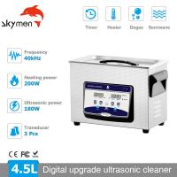 China 4.5L 180W Benchtop Ultrasonic Cleaner 40kHz 1mm Tank for Dental Instruments for sale