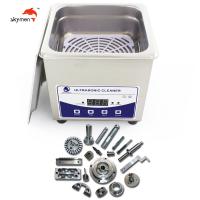 China FCC 100W Stainless Steel Ultrasonic Cleaner 1.3L with Heating for Jewelry and Stones Cleaning for sale