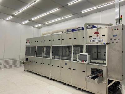 China SUS316 3600W Automatic Ultrasonic Cleaner 135L Capacity with Conveyor Belt and PLC Control for sale