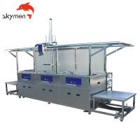 China Horizontal Movement Ultrasonic Cleaner Baths SUS304L Degreasing 120 Liter 3600W Industrial for sale