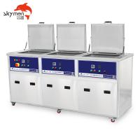 China 360L 3-Tank Industrial Ultrasonic Cleaner 9000W 28-40kHz Adjustable Timer for Engine Parts for sale