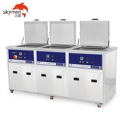 China 360L 3-Tank Industrial Ultrasonic Cleaner 9000W 28-40kHz Adjustable Timer for Engine Parts for sale