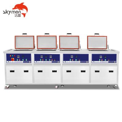 China 38L 600W 4 Tank Ultrasonic Cleaner 28kHz 40kHz Degreasing for Engine Block Cleaning for sale