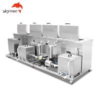 China 99L 40kHz Four Tanks 2mm Heating Ultrasonic Cleaner for Automotive Parts for sale