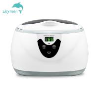 China Skymen 600ml Ultrasonic Jewelry Cleaner 40kHz Digital Timer ABS White for sale