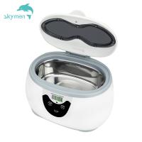 China Skymen 600ml Ultrasonic Jewelry Cleaner 40kHz Digital Timer ABS White for sale